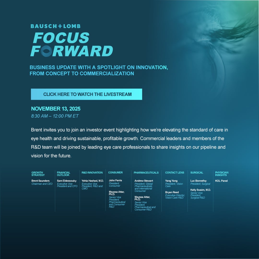 Bausch + Lomb's 2025 Investor Day